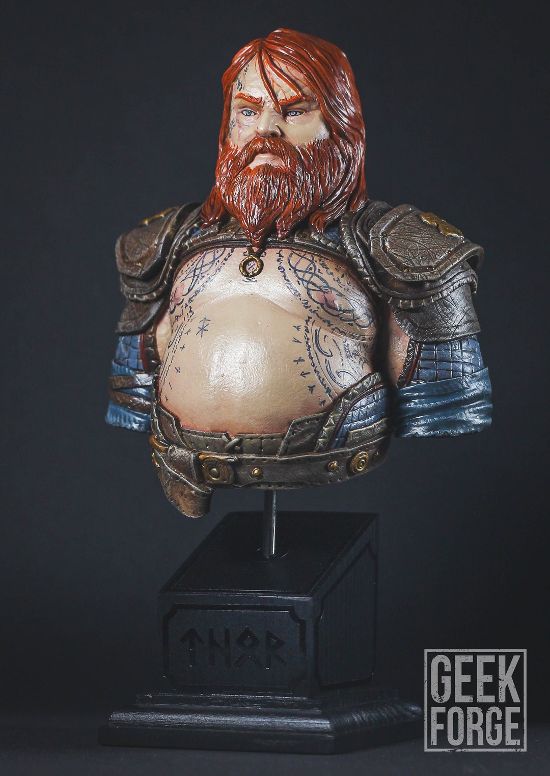 Thick Thor Inspired Bust / Fan Art / Gods / Norse / Resin Bust / Tabletop / Hand Made - Etsy