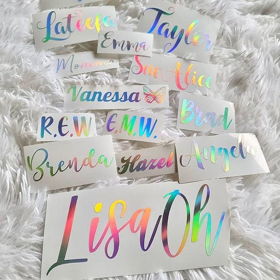 Name Decal Name Sticker Custom Stickers Custom Name | Etsy