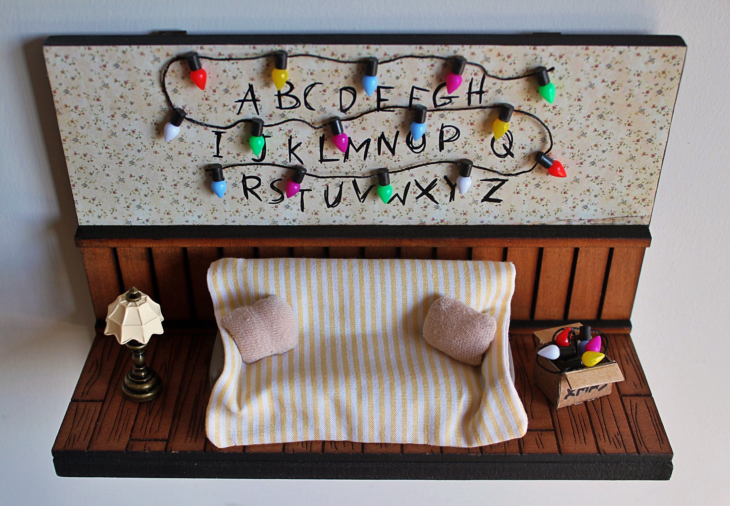 Stranger Things Key Holder, Shadow Box, Wall Art, Diorama, Wall Hanging ...