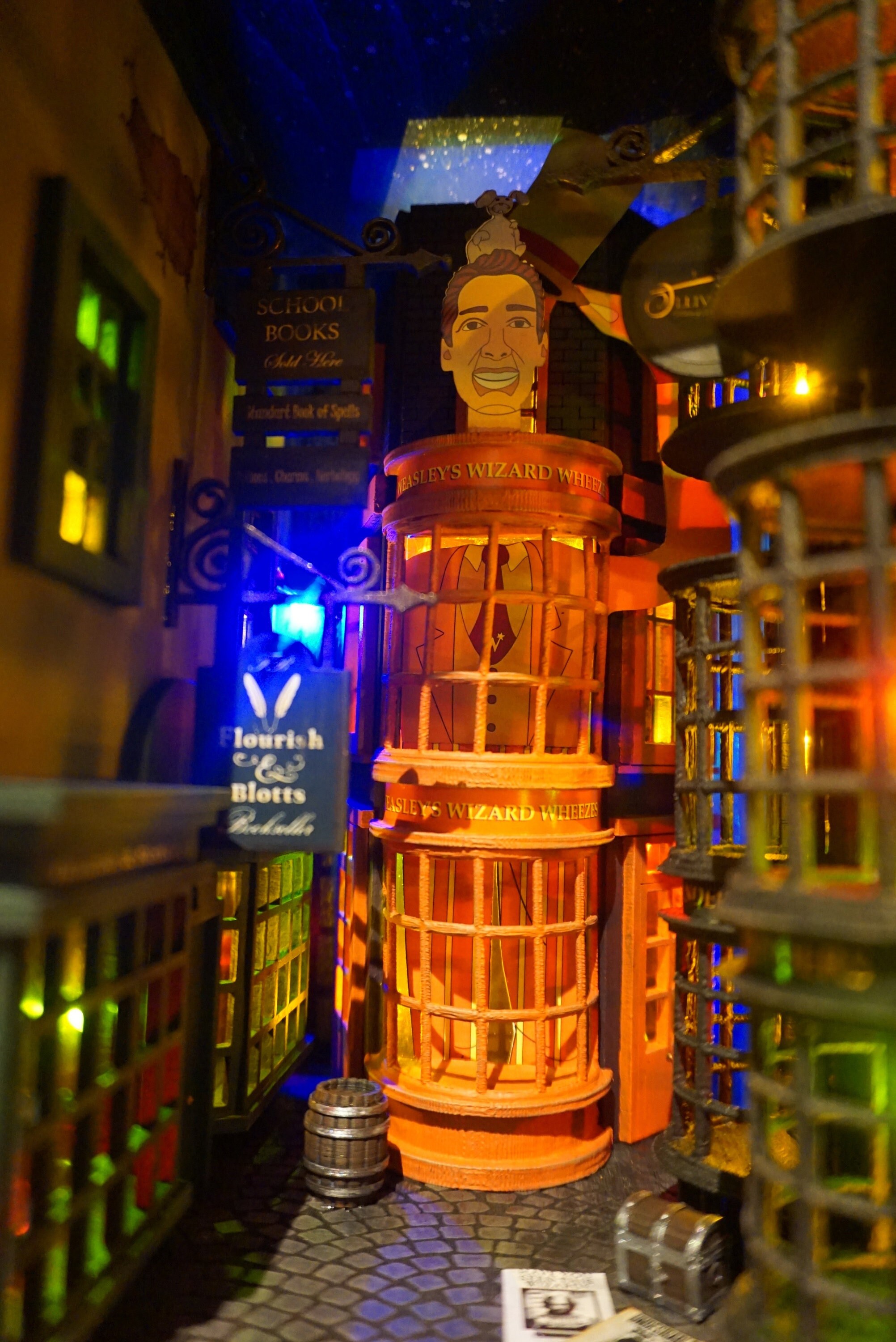 Wizard's Alley, Diagon Alley Booknook, Book Shelf, Shelf Insert ...