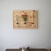 Reclaimed Farmhouse Wood Shiplap & Mini Vase Floral Wall Display - Etsy