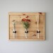 Reclaimed Farmhouse Wood Shiplap & Mini Vase Floral Wall Display - Etsy