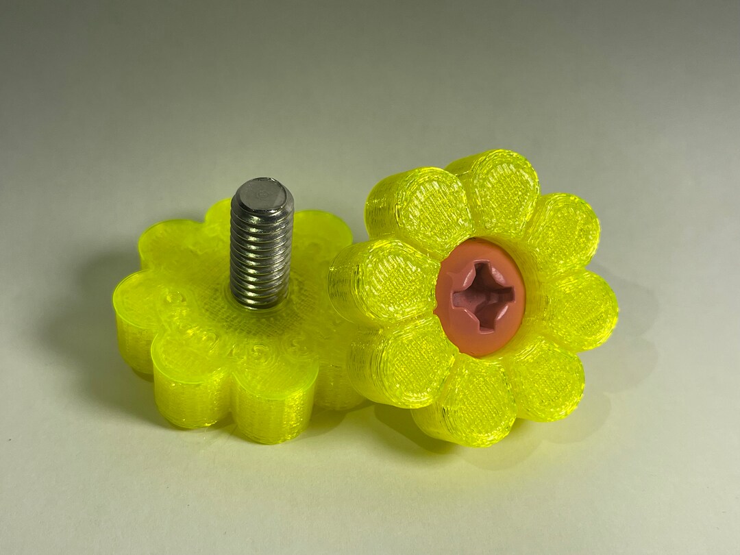 Roller Skate Toe Plugs: Bolt-on Yellow Flowers - Etsy
