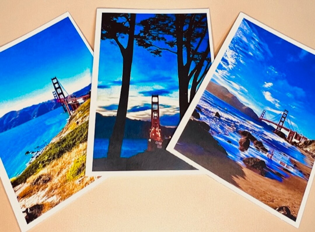 Golden Gate Bridge Specialty Greeting Cards Collection in Set or Single ...