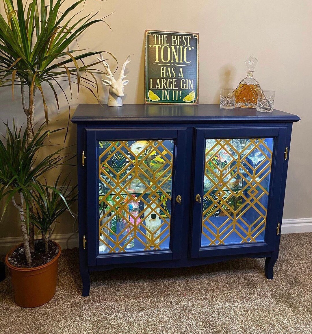SOLD!!! Drinks Cabinet | Gin Cabinet | Display Cabinet - Etsy UK