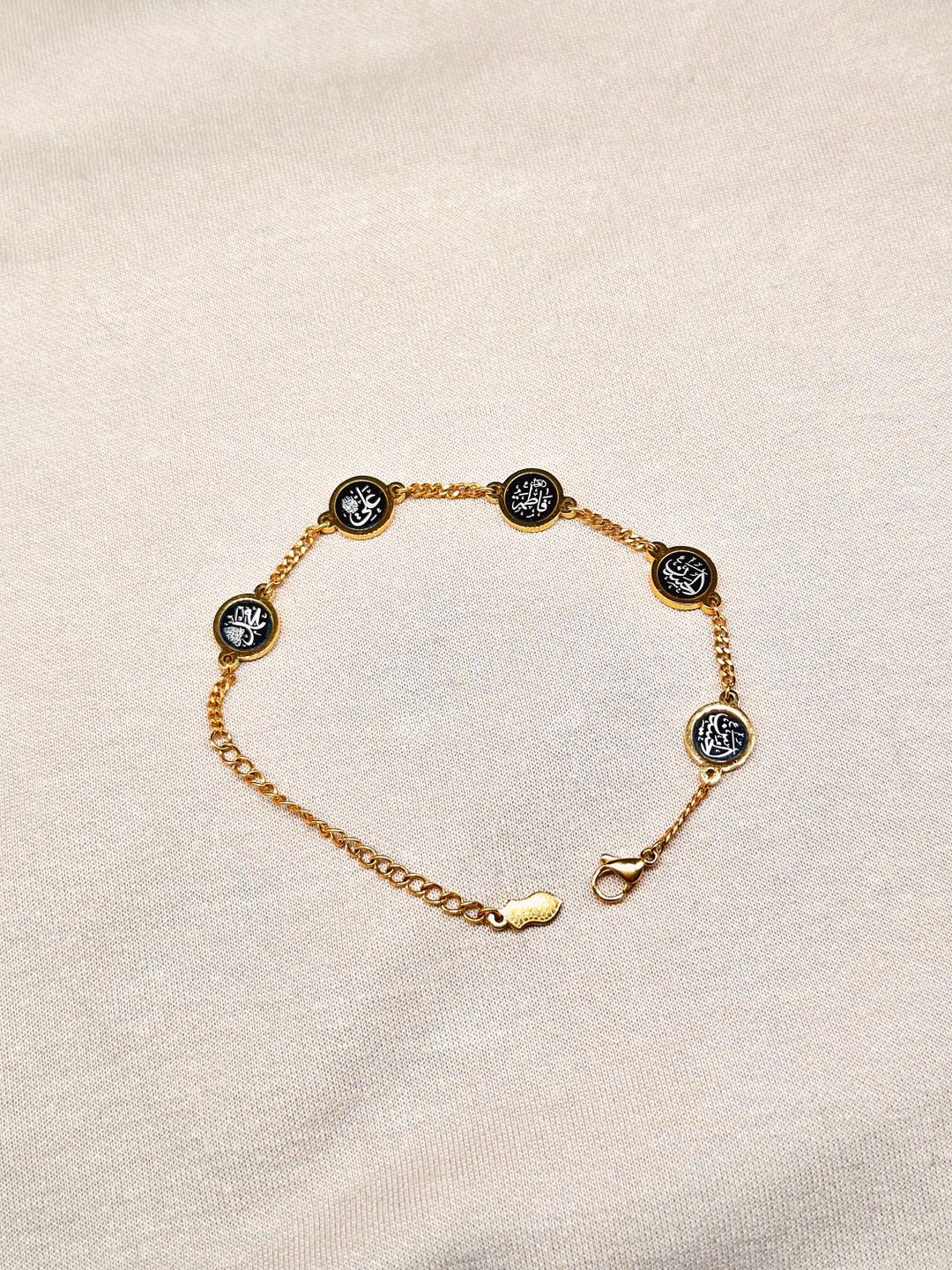 Sufico Panjtan Pak the 5 Purified Ones Bracelet With Prophetic Sandal ...