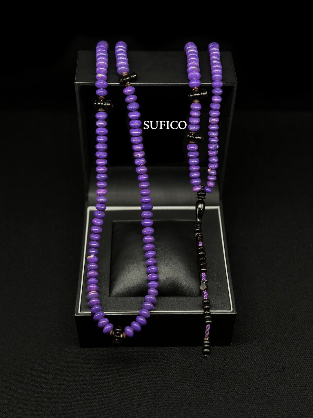Sufico Limited Edition Premium Purple Marjan Coral Tasbih Naqshbandi ...