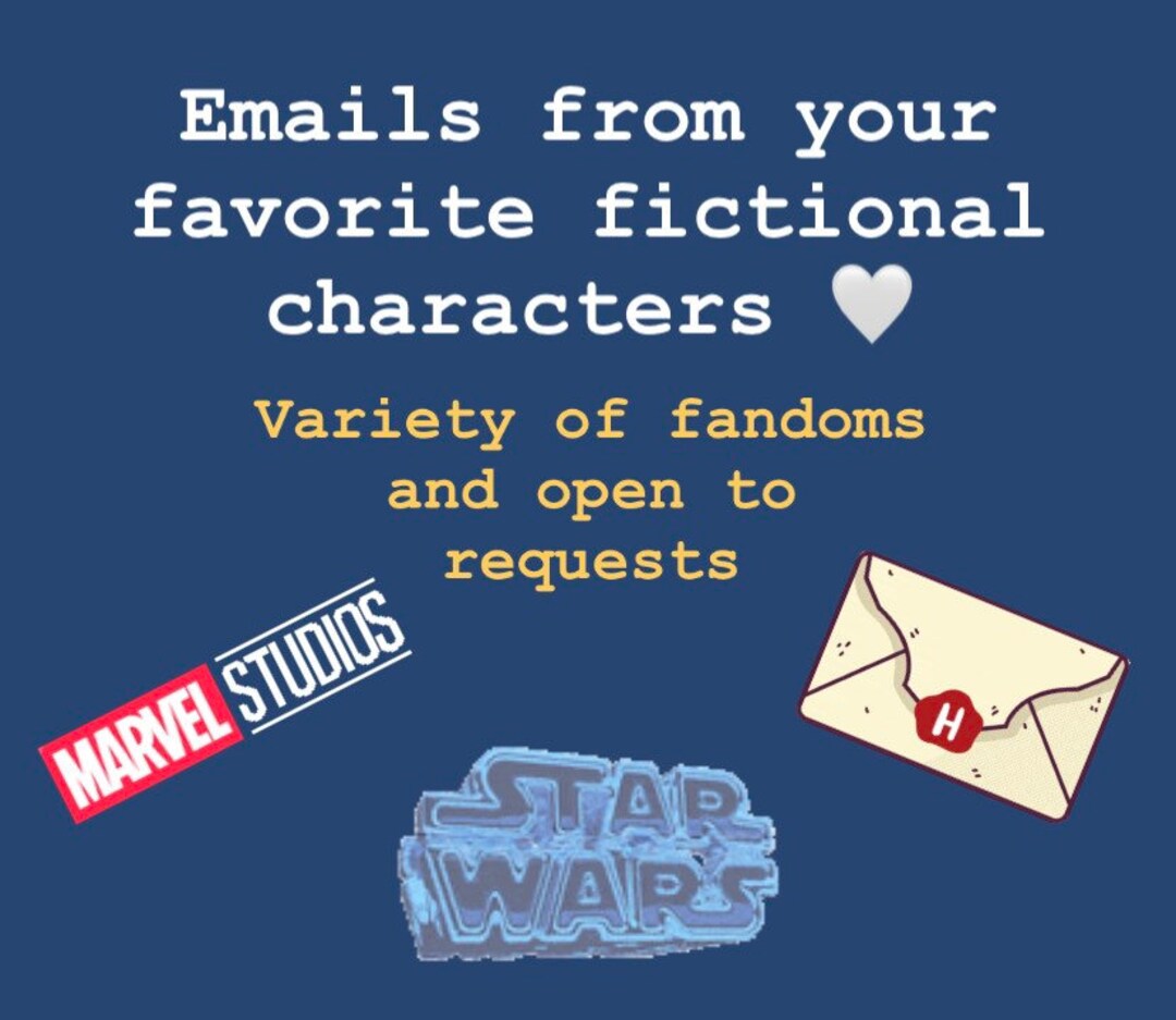 Custom Fictional Character Email - Etsy