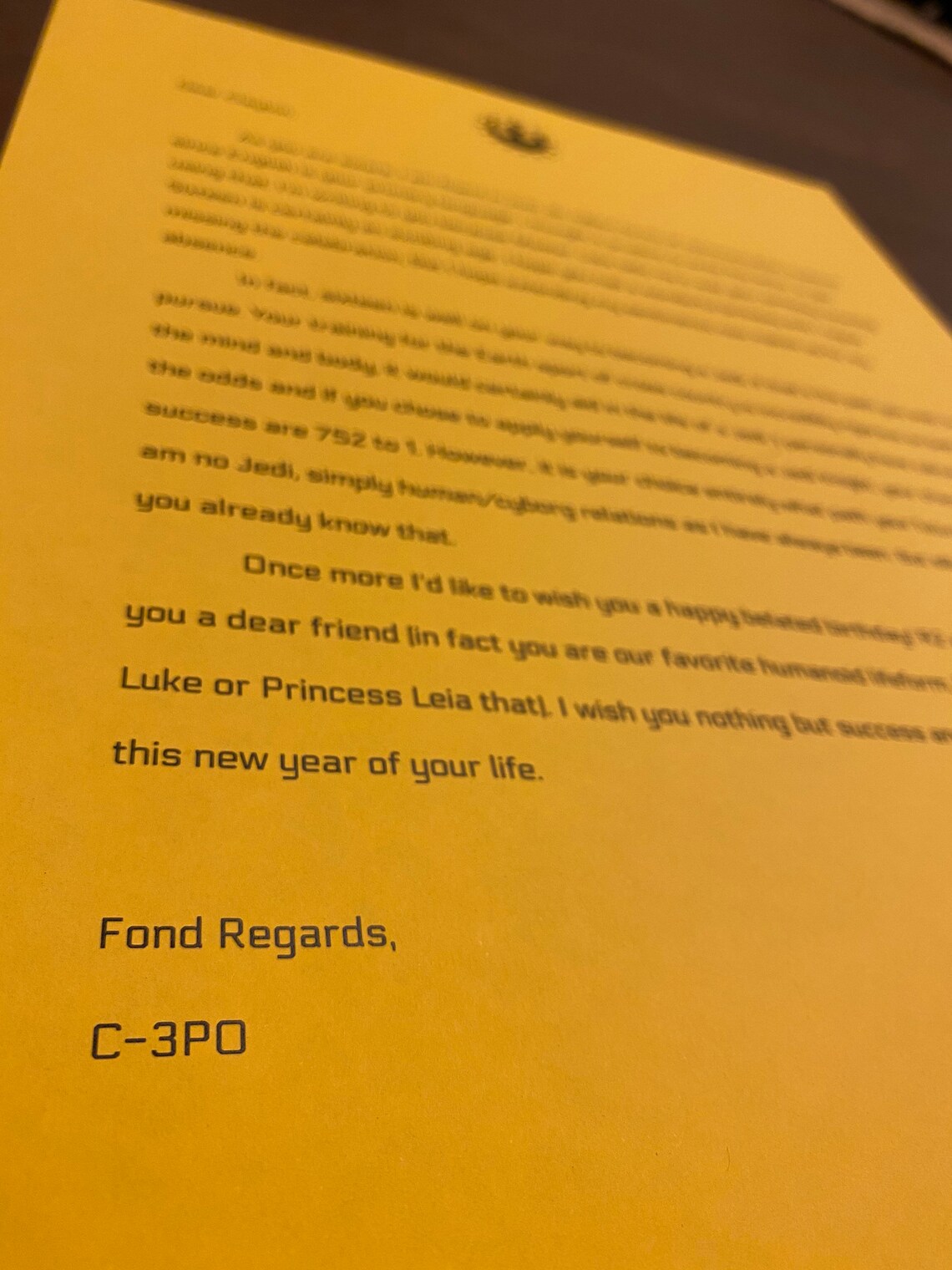 Custom Fictional Character Letter - Etsy