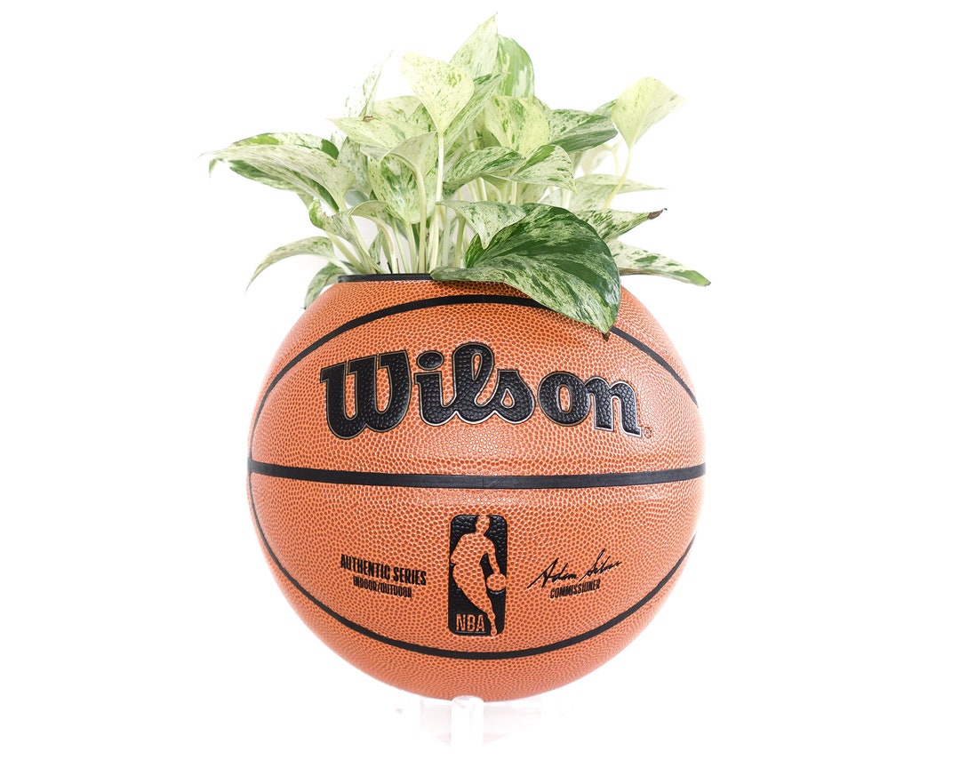 Plntrs - Wilson NBA Authentic Basketball Planter - New Ball With Stand ...