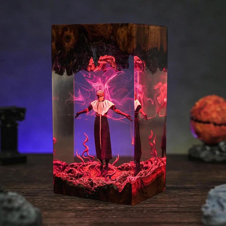 Sosuke Aizen Bleach Epoxy Resin Lamp, Custom Anime Night Light, Blea.ch ...