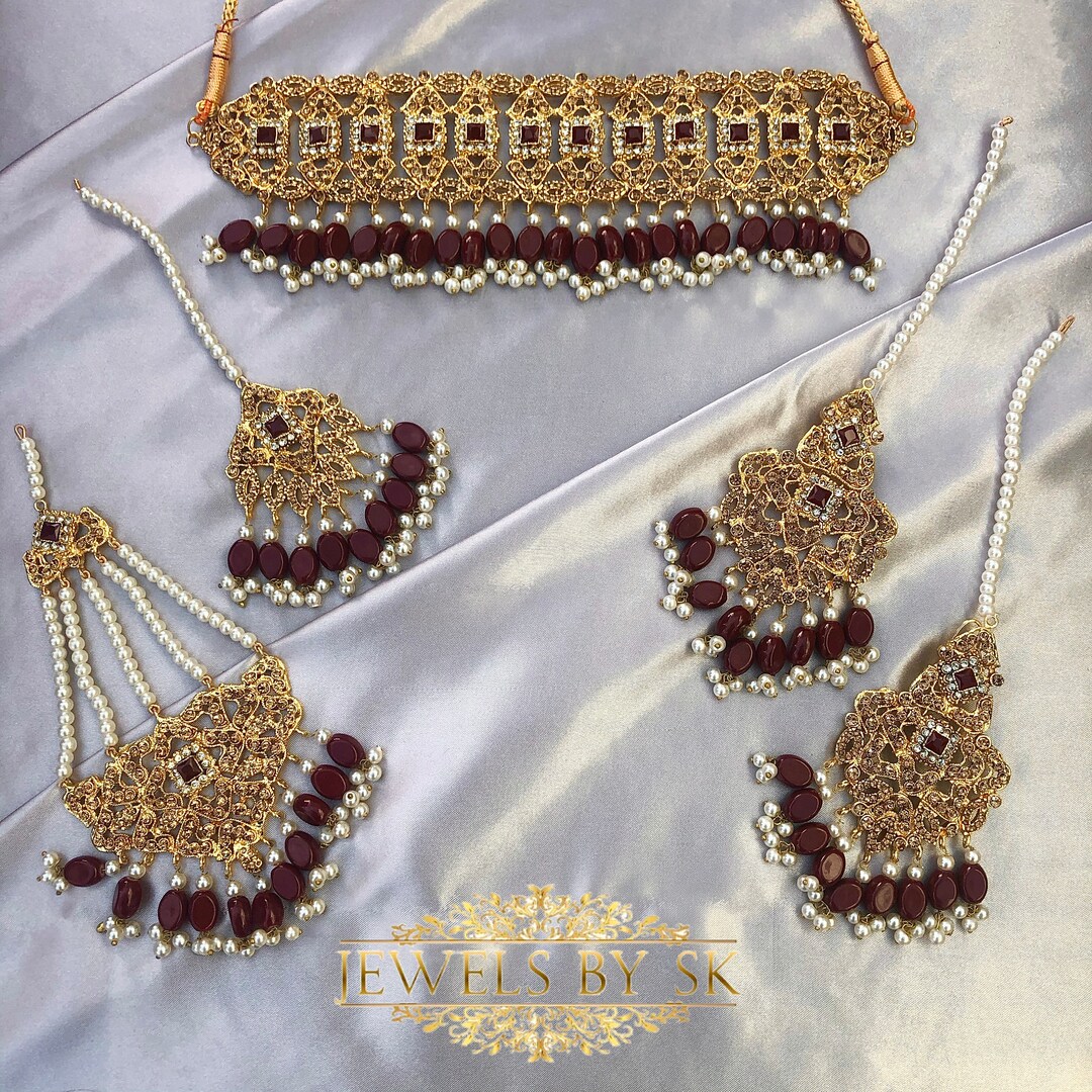 Stunning 4 Piece Pakistani Jewellery Set - Etsy