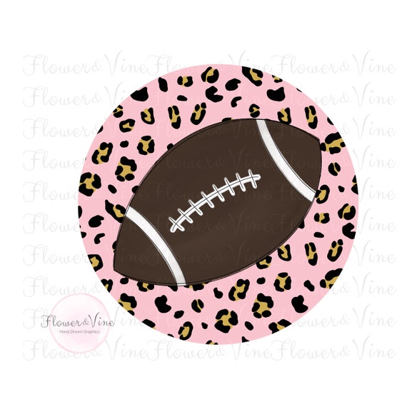 Pink Football Clipart