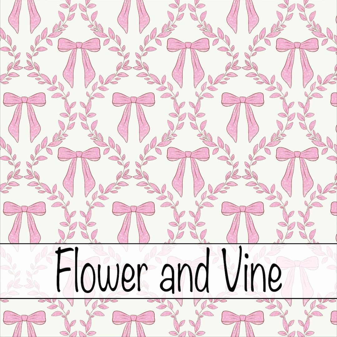 Pink Bow Seamless Pattern Blue Bow Seamless File Blue Coquette Bow ...