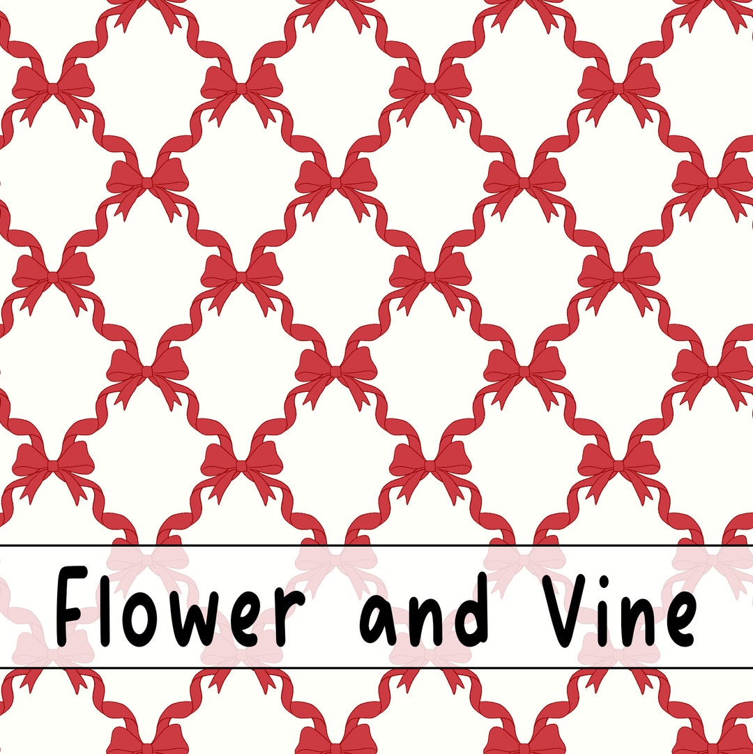 Red Christmas Ribbons Seamless File for Commercial Use, Seamless ...