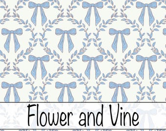Blue Bow Seamless File Blue Coquette Bow Seamless Pattern Preppy ...