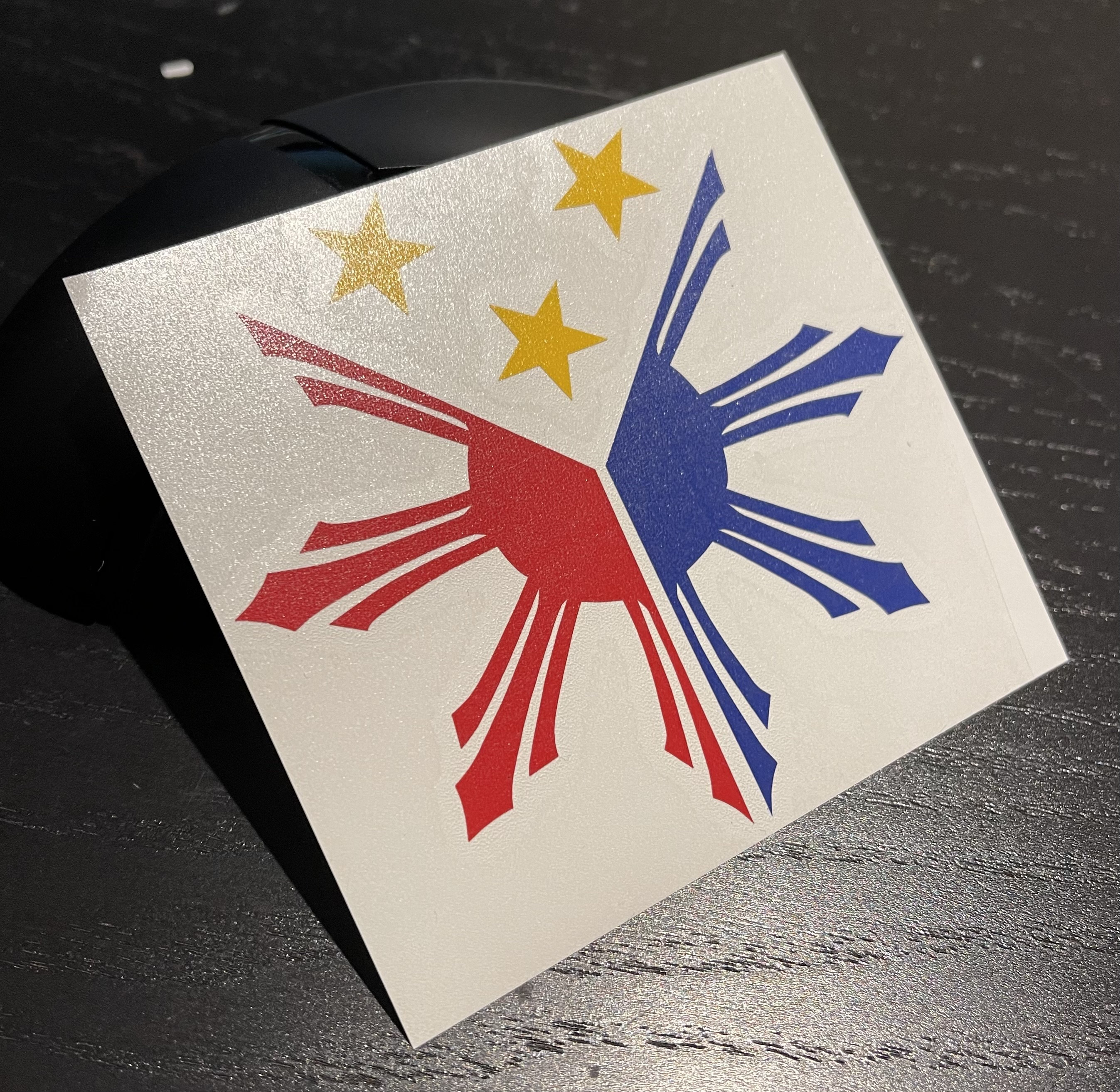 Philippines Flag Decal Three Stars and Sun Sticker - Etsy