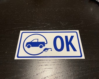 NOT OK Electric Vehicle Decal - Etsy