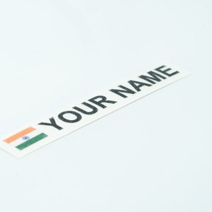 Custom India Flag Name Bike Decal/sticker - Etsy