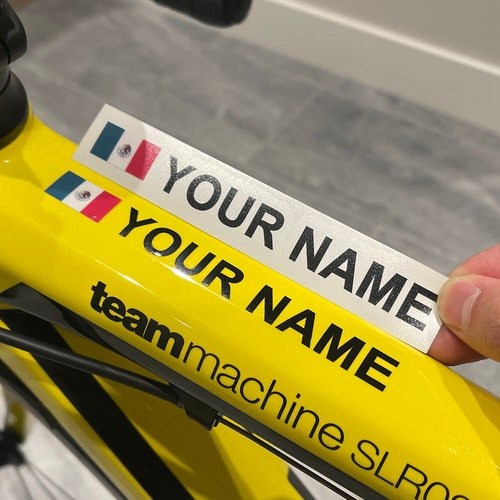 Custom UK Flag Name Bike Decal/sticker - Etsy