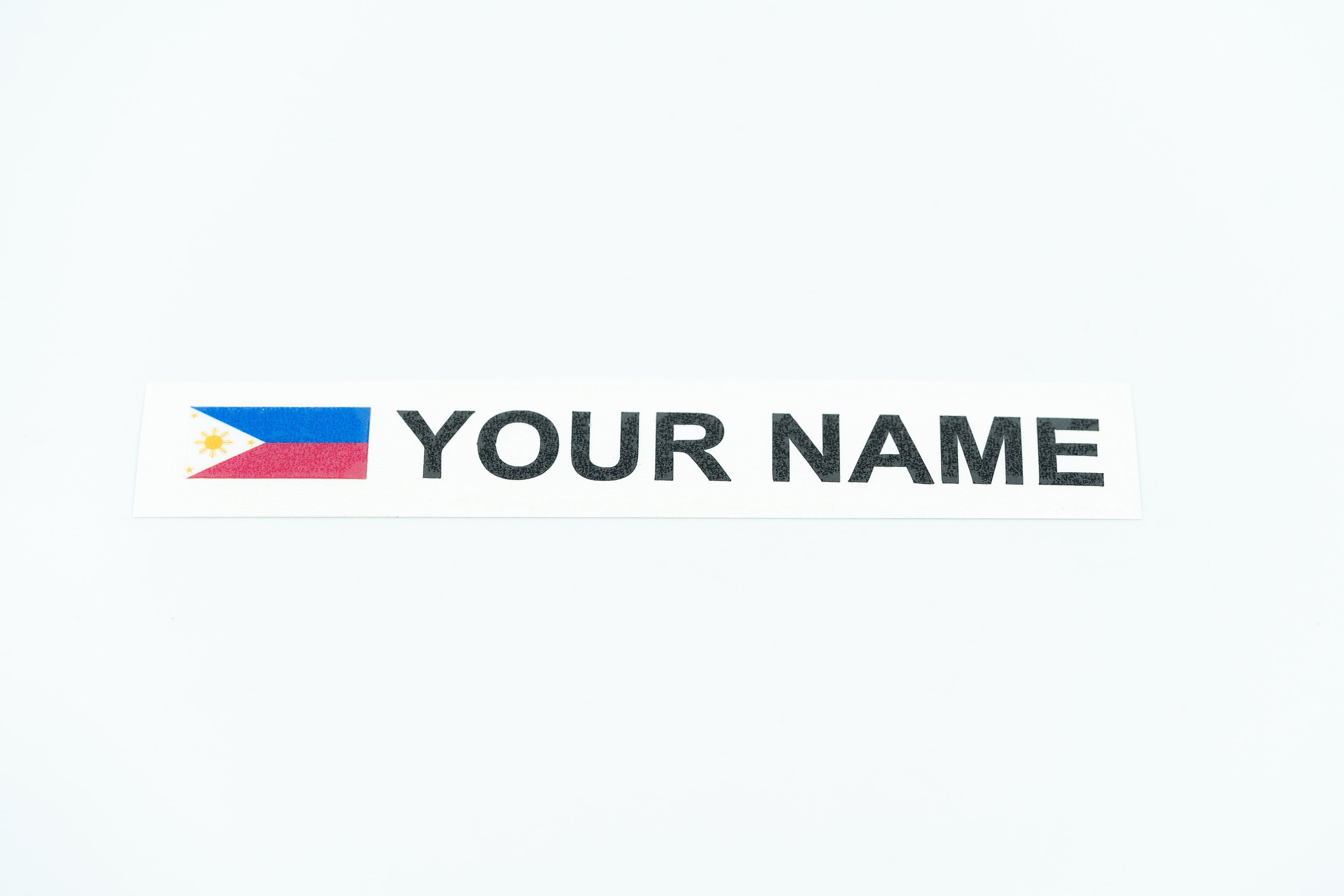 Custom Philippines Flag Name Bike Decal/sticker - Etsy