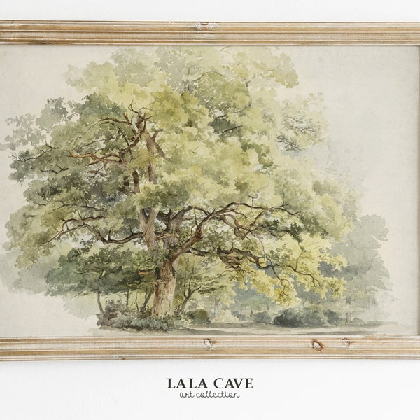 Oak Tree Painting - Etsy