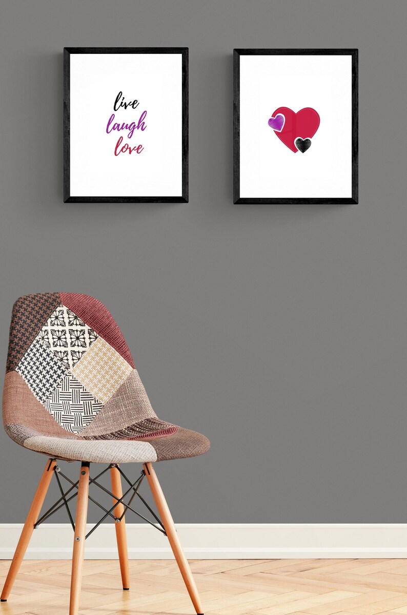 Live-laugh-love.digital Download Print, Living-room Art,bedroom Art, A4 ...