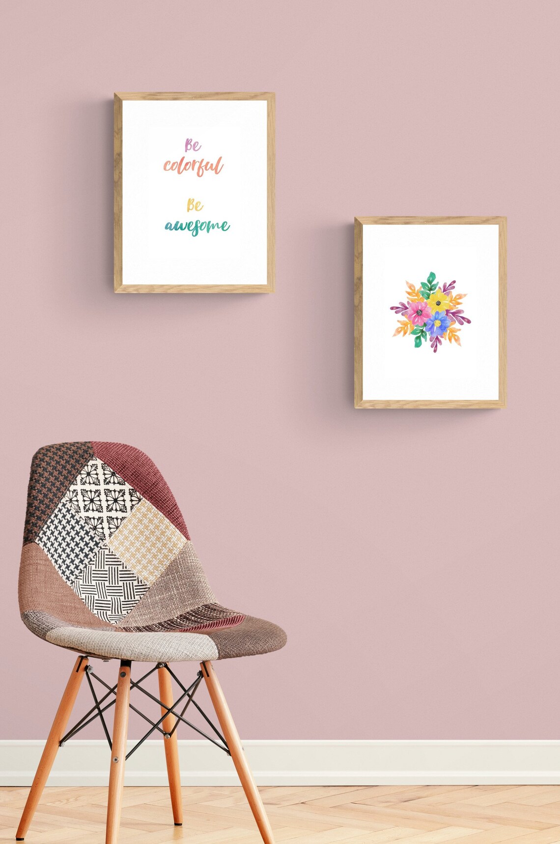 Be Colorful-be Awesome.watercolor,digital Download Print,living-room ...