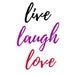 Live-laugh-love.digital Download Print, Living-room Art,bedroom Art, A4 ...