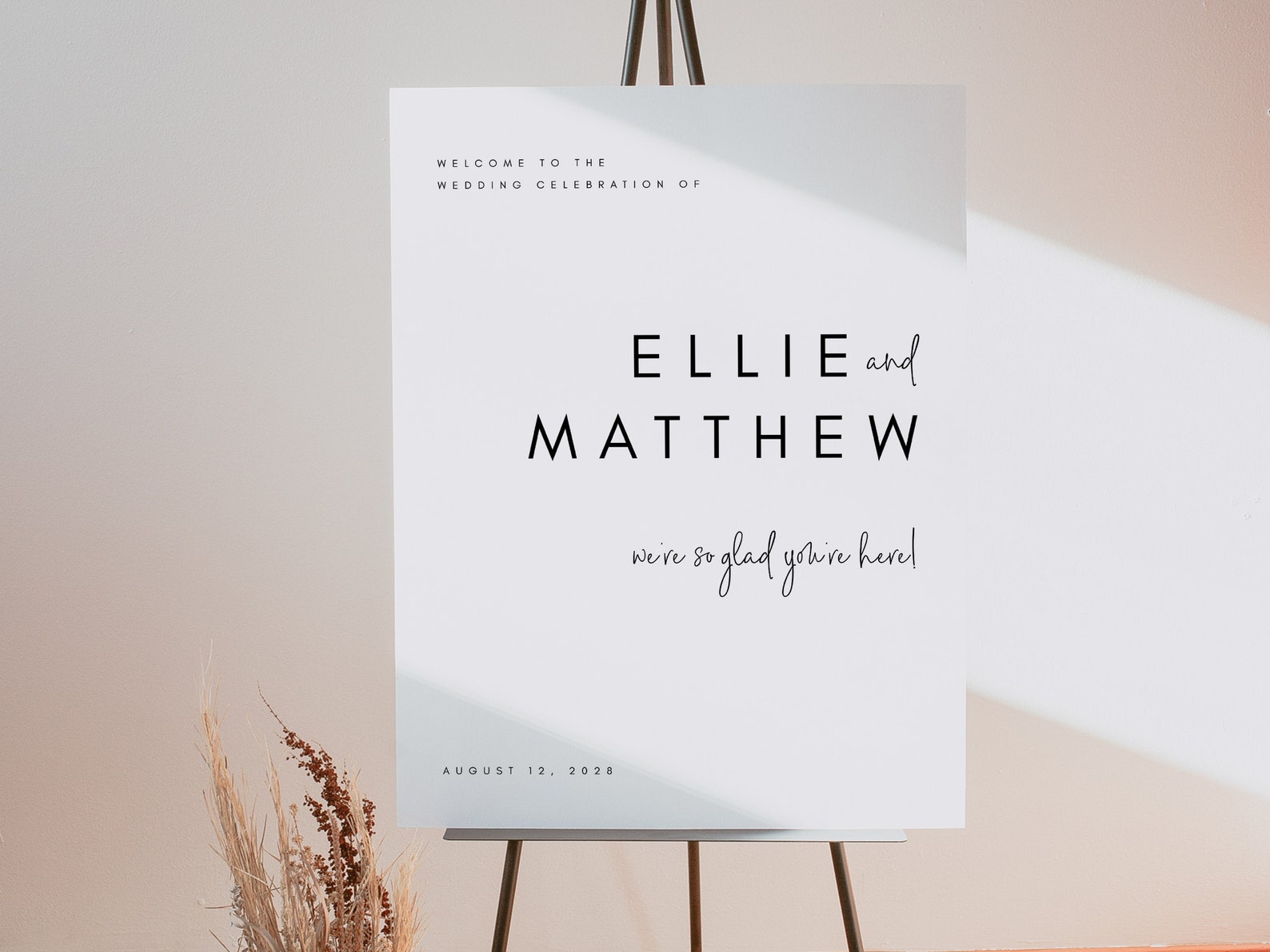 Minimal Wedding Invitation & Signs Bundle Modern Wedding - Etsy