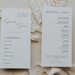 Minimalist Wedding Program Template Printable Modern Program - Etsy