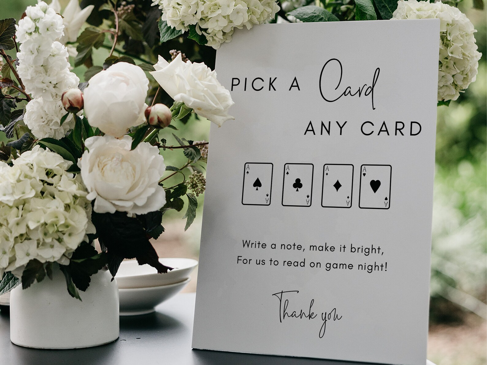 Playing Cards Guest Book, Please Sign Our Guest Book, Wedding Sign ...