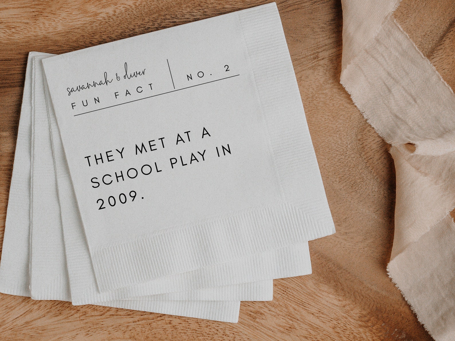 Fun Fact Napkins Template Editable Wedding Fun Fact Napkins - Etsy