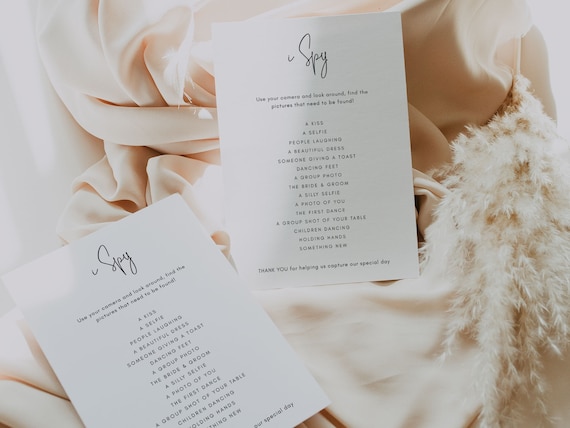 Editable I Spy Wedding Free Printable I Spy Wedding Game Paper Trail