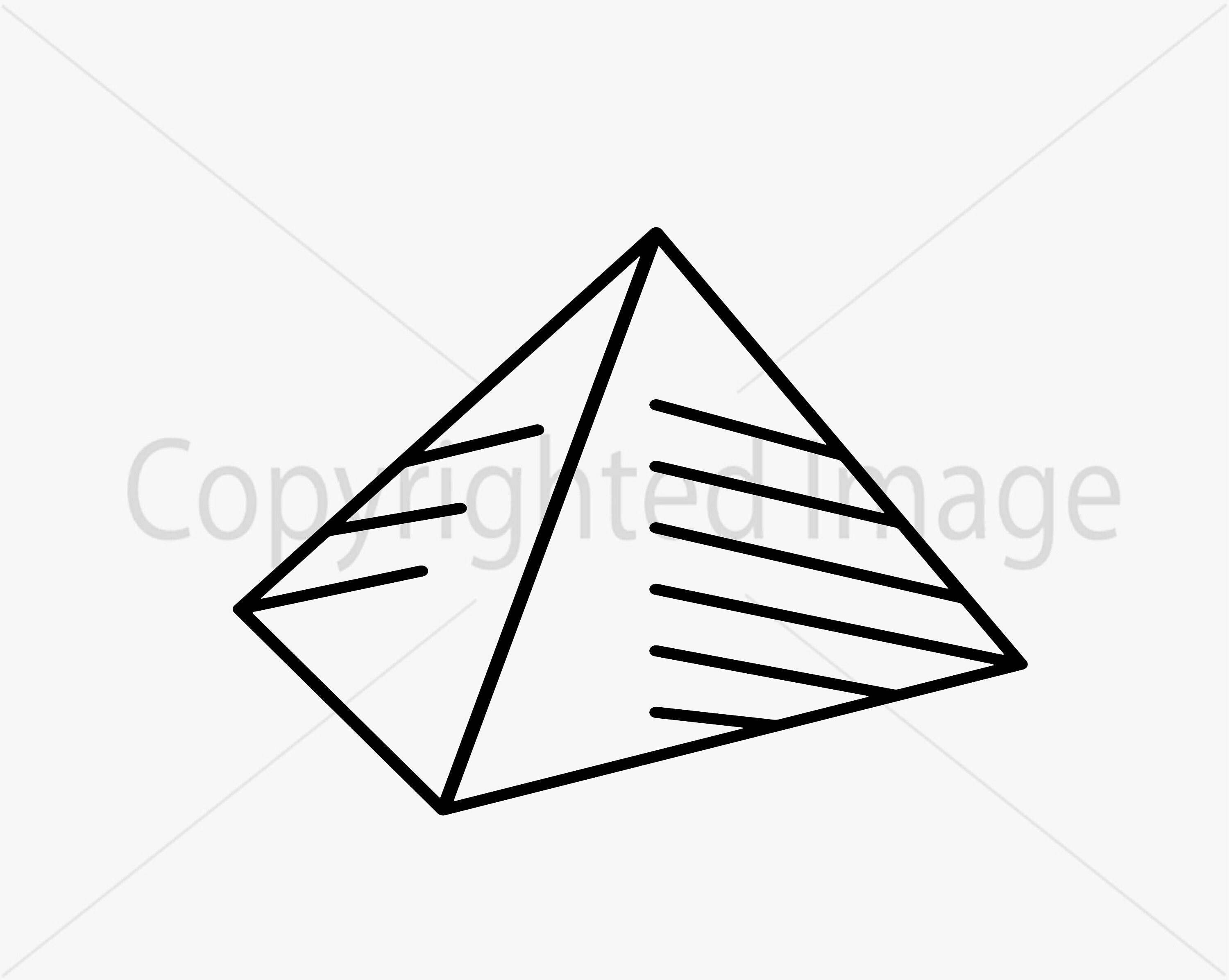 Triangle Outline Svg Shapes SVG Svg Png Dxf Jpeg Digital - Etsy India