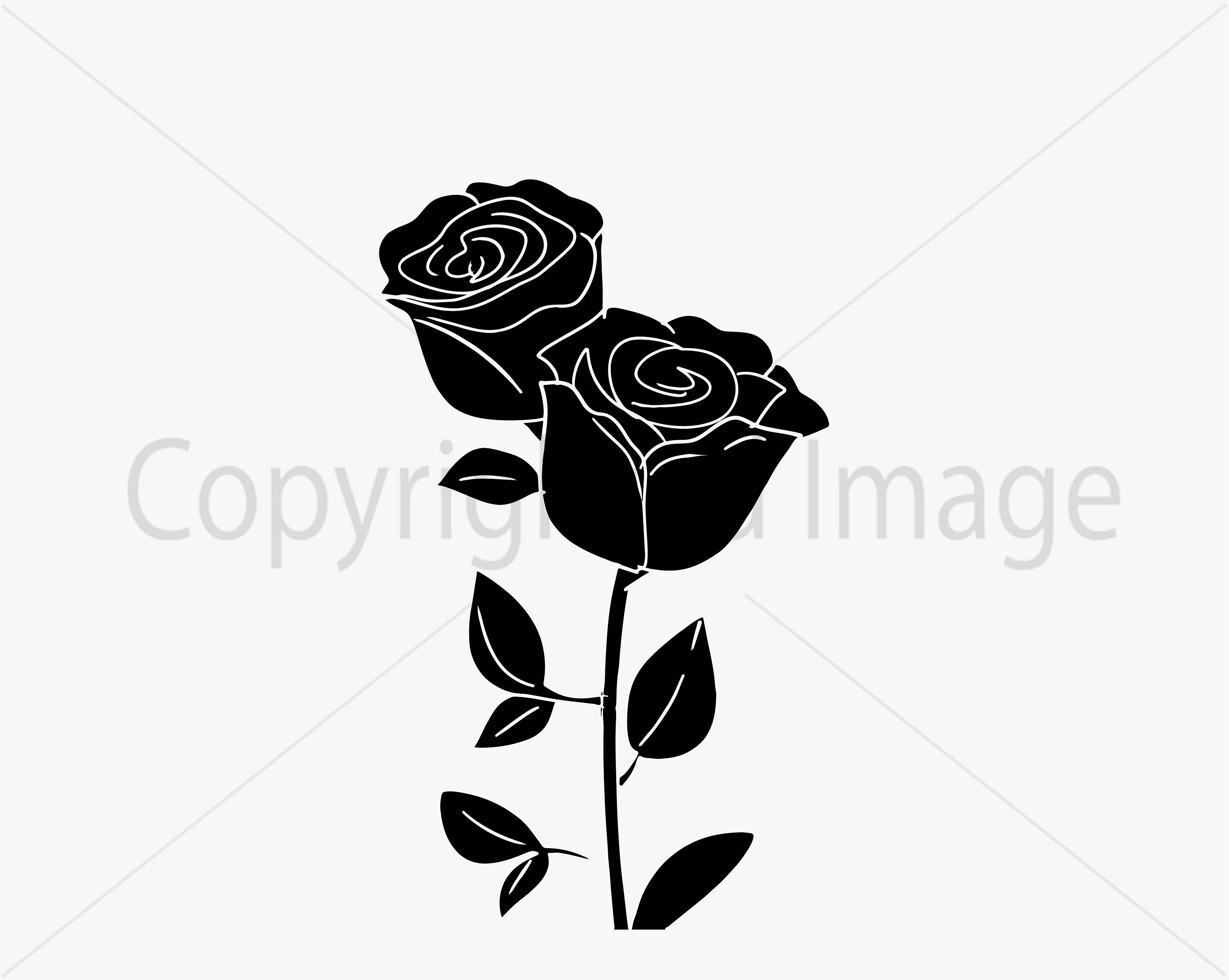 Rose Silhouette Clip Art