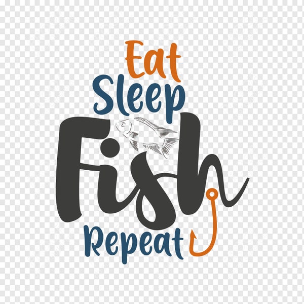Eat Sleep Fish - Etsy