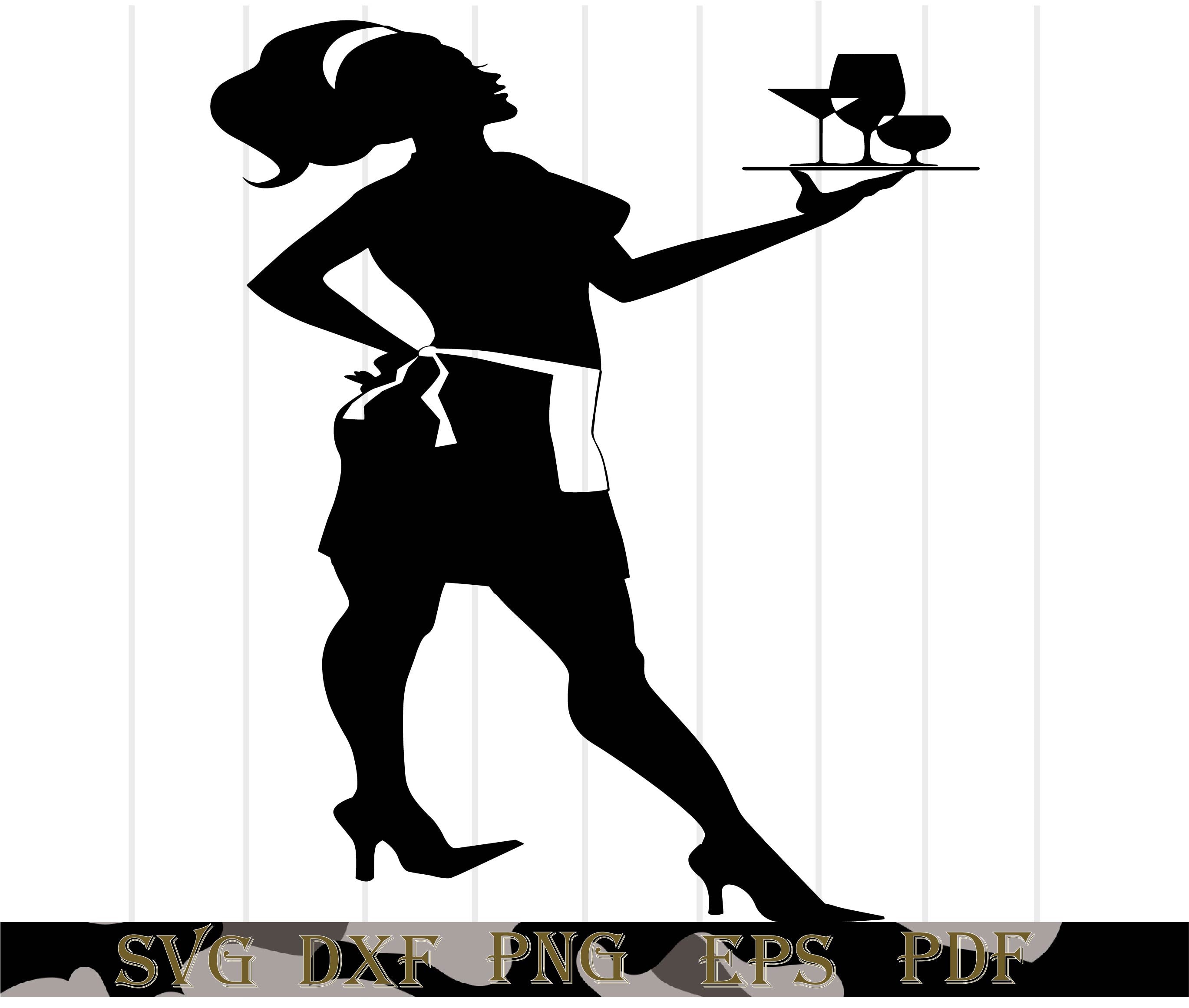 Waitress Silhouette