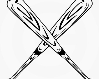 Baseball Bat Svg - Etsy