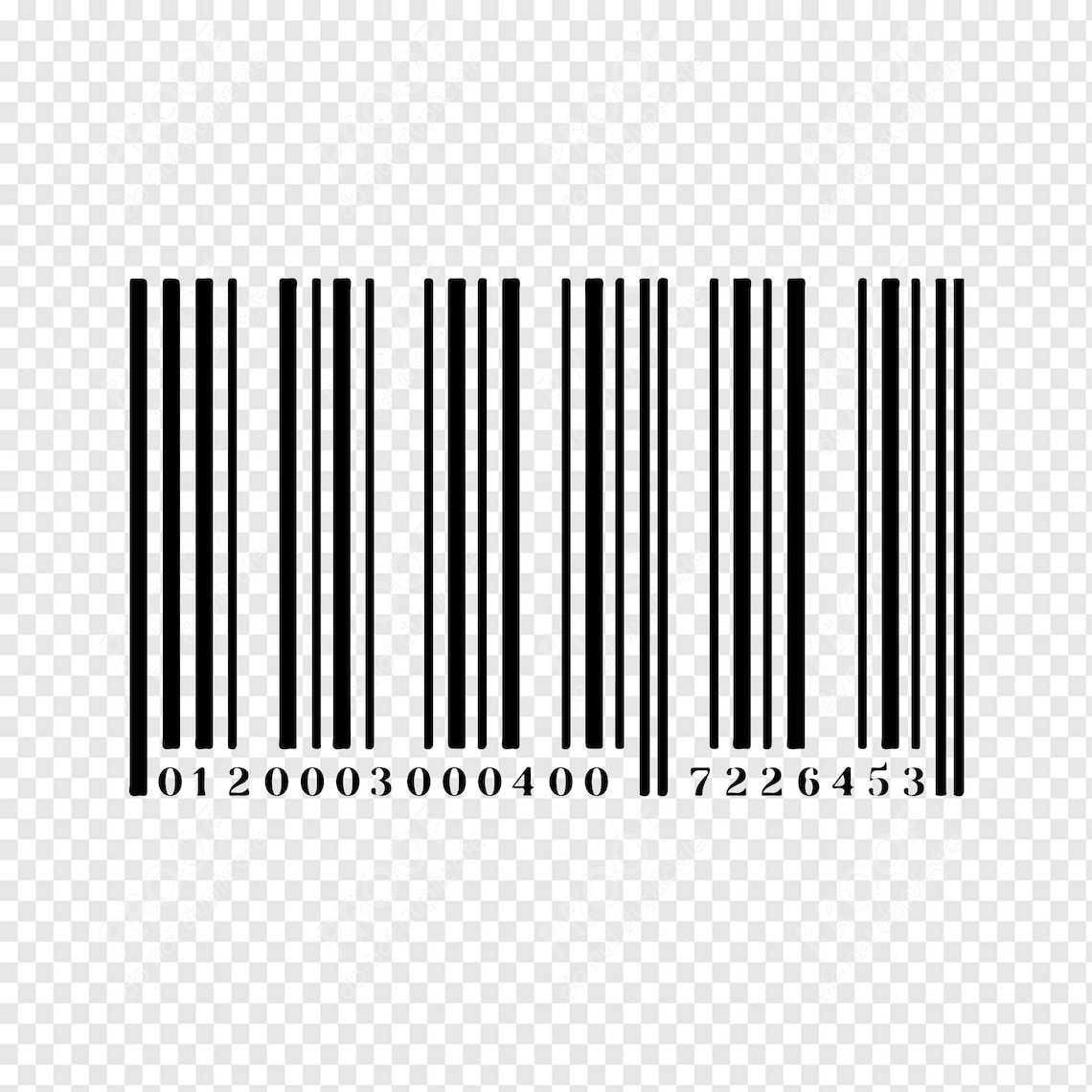 Barcode SVG Bar Code Plain Barcode Bar Code Scan Bar SVG | Etsy
