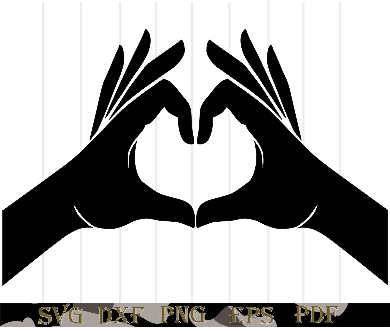 Heart Hands SVG File for Cricut Heart Vector Images | Etsy