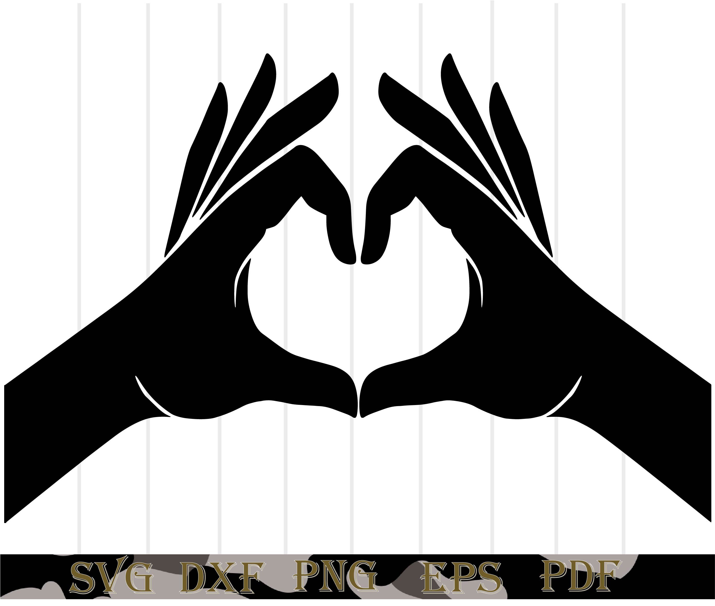 Heart Hands SVG File for Cricut Heart Vector Images | Etsy