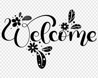 Welcome Script Svg | Etsy