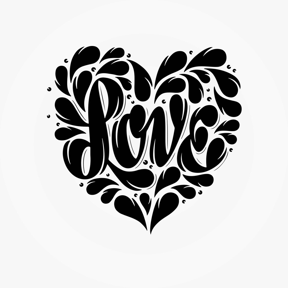 Valentine SVG Valentines Day SVG Love SVG Love Heart - Etsy