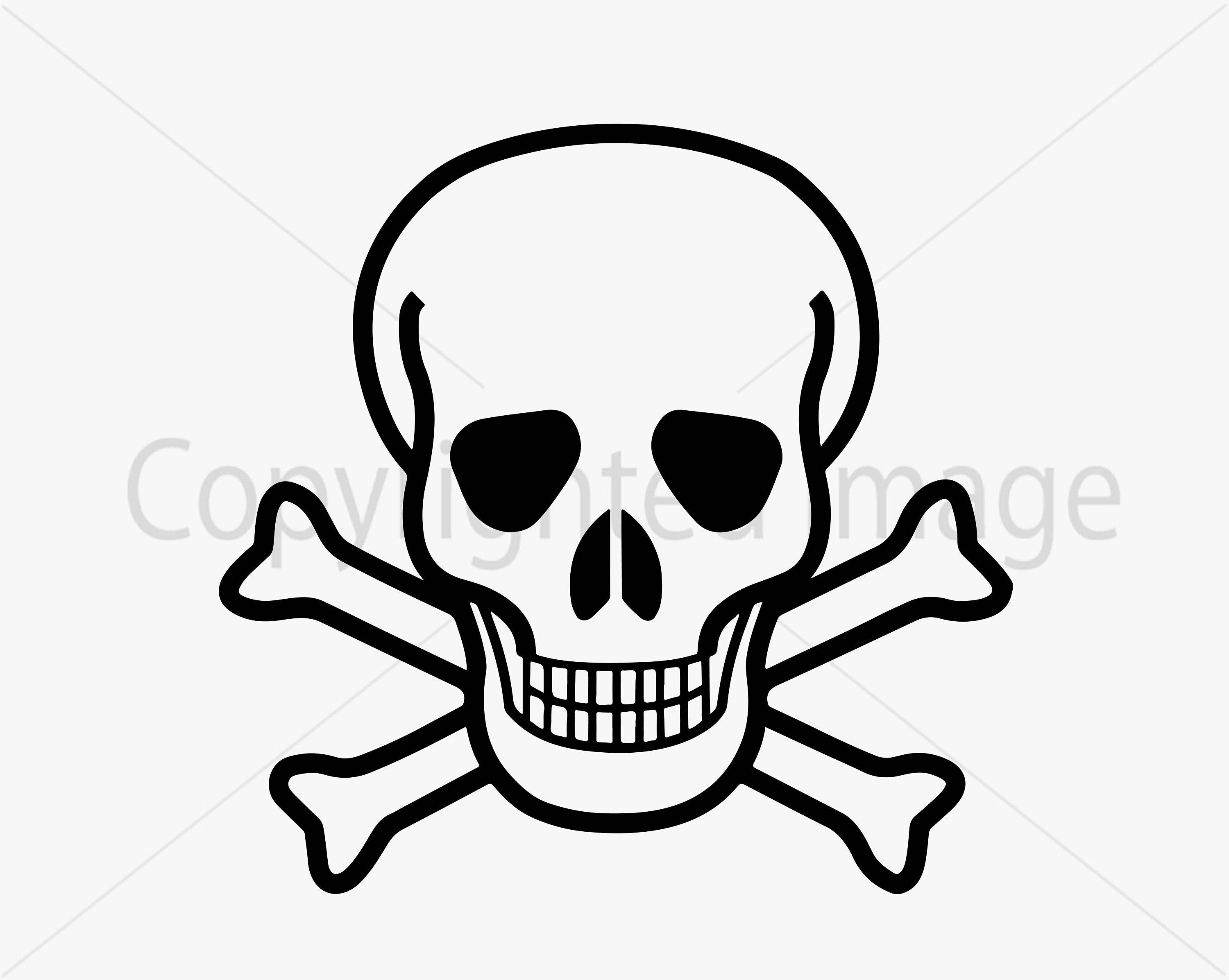 Danger Sign Skull Png