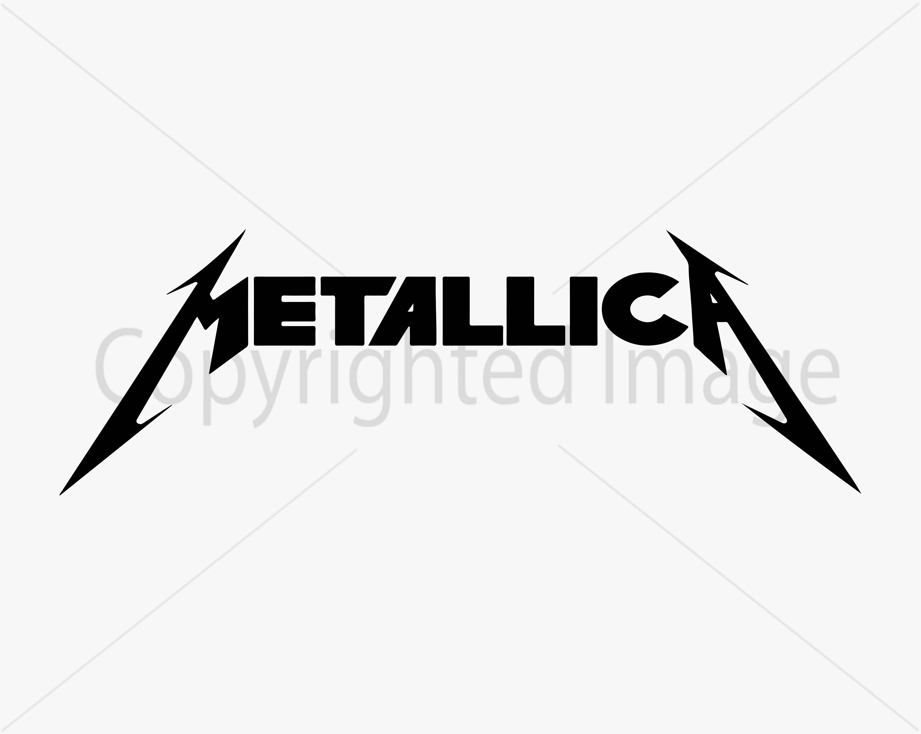Metallica Rock Metal logo brand band music silhouette SVG | Etsy