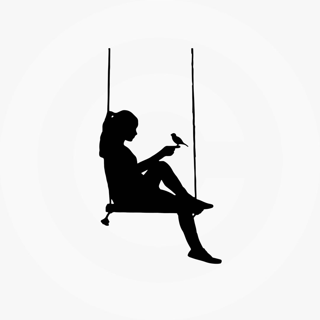 Girl Swinging Svg, Girl and Tree Swing Svg, Girl and Bird,little Girl ...