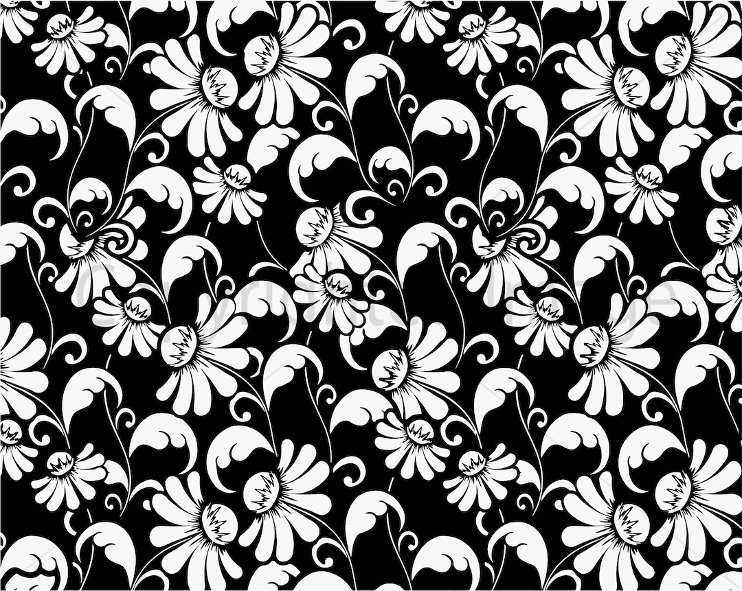 Floral Seamless Damask Svg, Damask Svg Cut File, Flowers Clipart, Svg ...