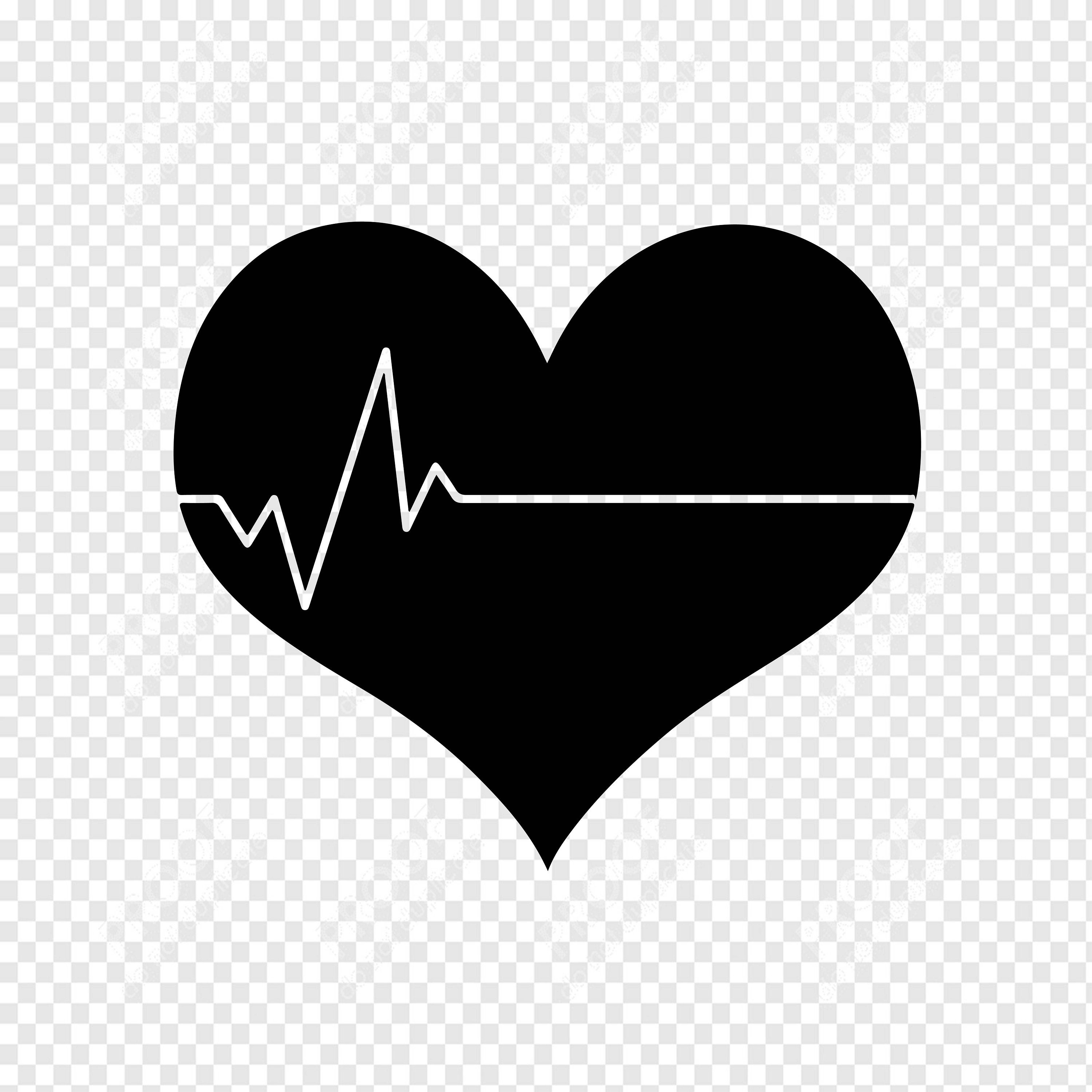 Heart Rhythm Hand Drawn Heart Hand Lettered Hearts SVG - Etsy