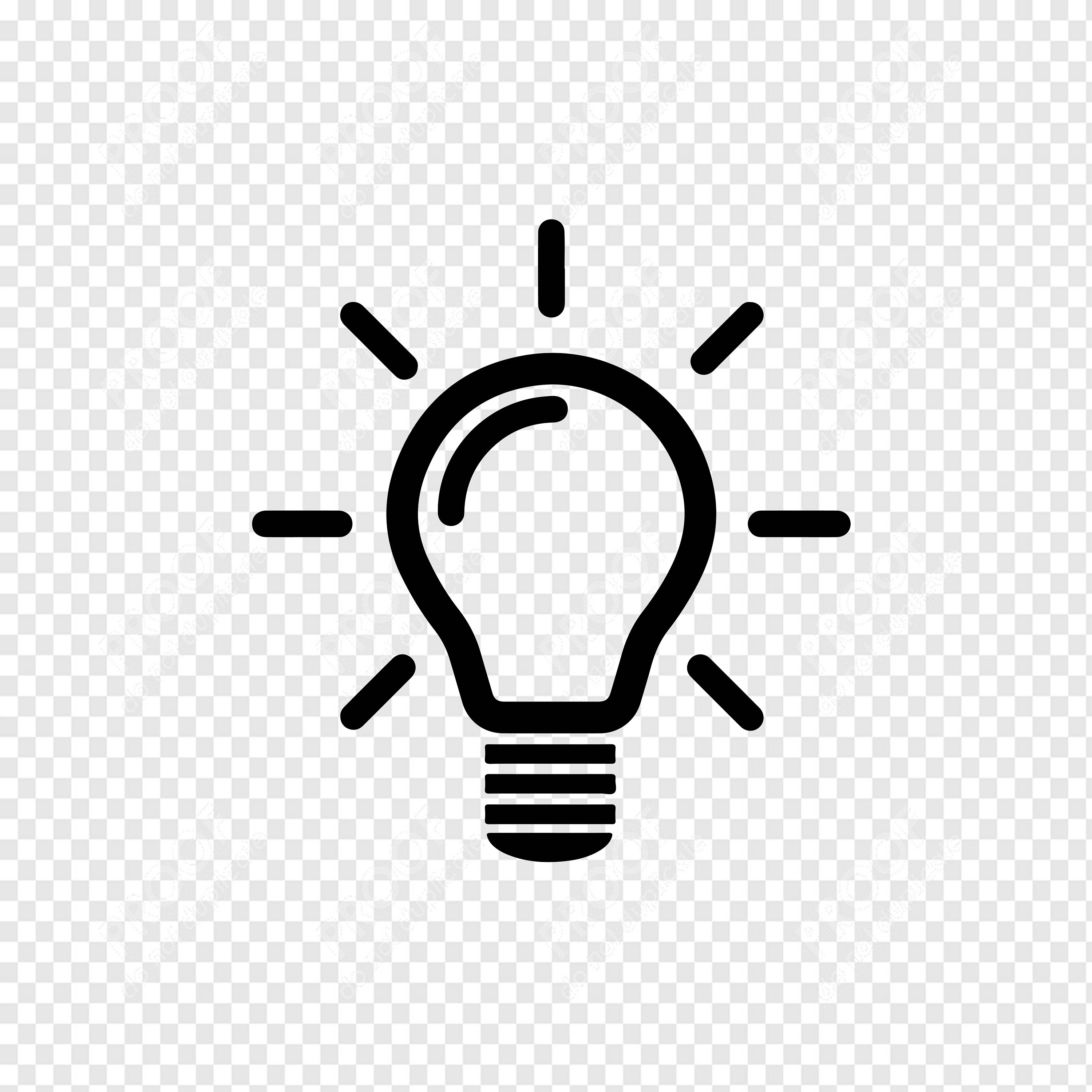 Light Bulb Idea Silhouette